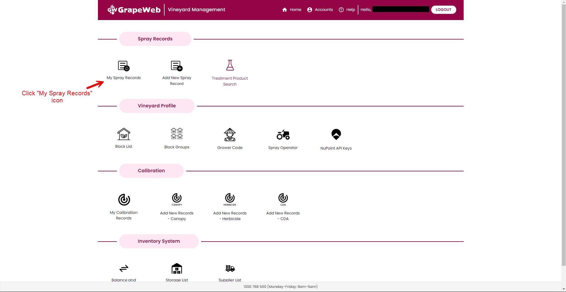 Copy Spray Record – Grapeweb – More than spray diary system