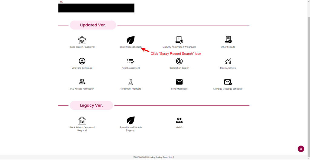 Search Spray Record – Grapeweb – More than spray diary system