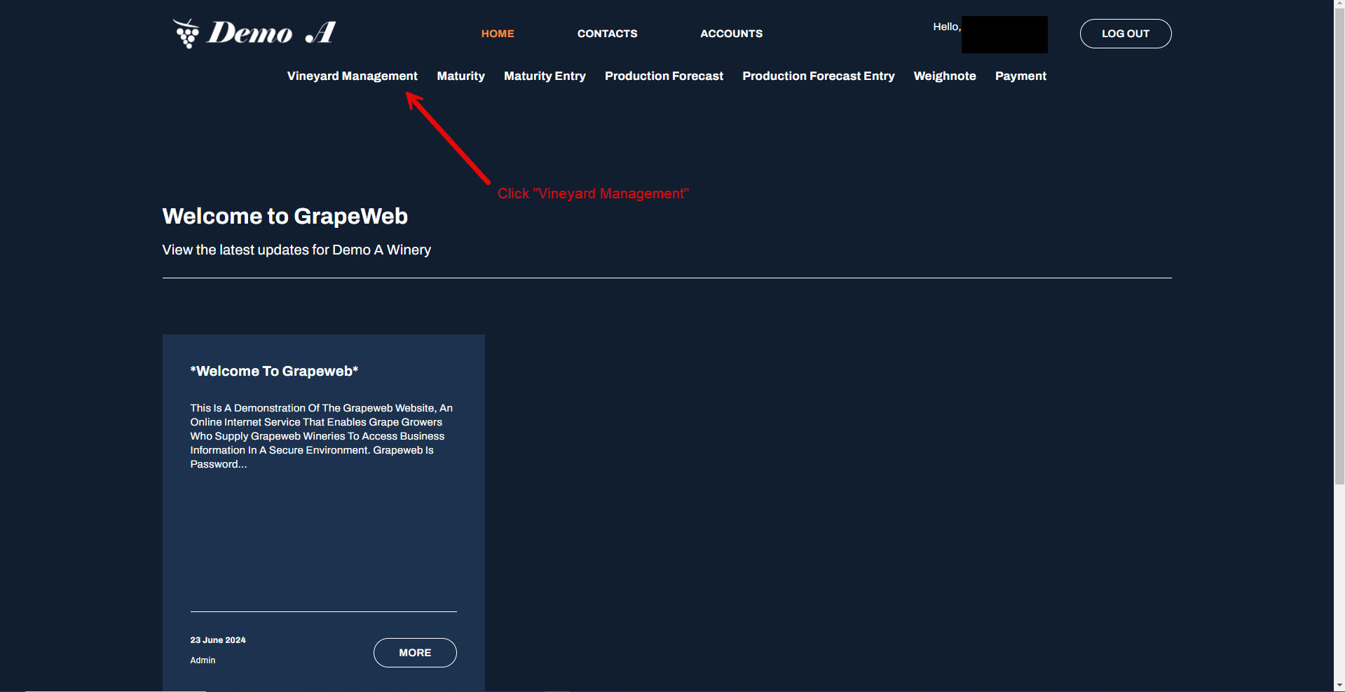 Set Final Spray – Grapeweb – More than spray diary system